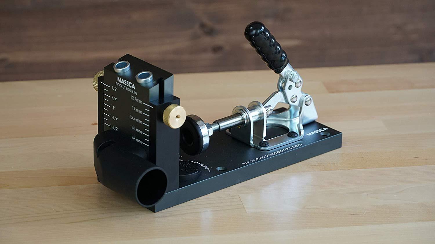 Massca Products Massca Products M1 Aluminum Pocket Hole Jig System Woodworking sku 29984071581760 Hamilton Lee Supply